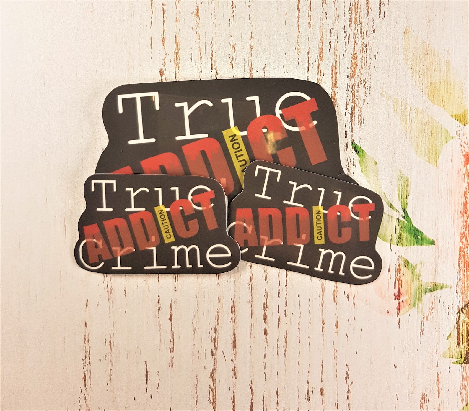 Vinyl True Crime Addict Sticker Murder Mystery Unsolved - Etsy
