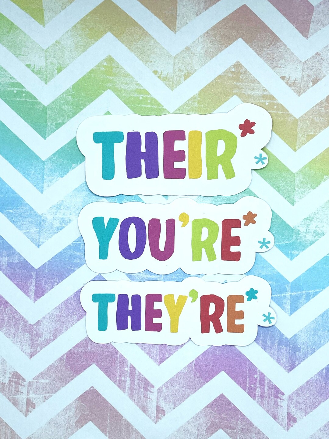 Grammar Sticker Pack, Their, They're, You're Stickers, Sticker Pack ...