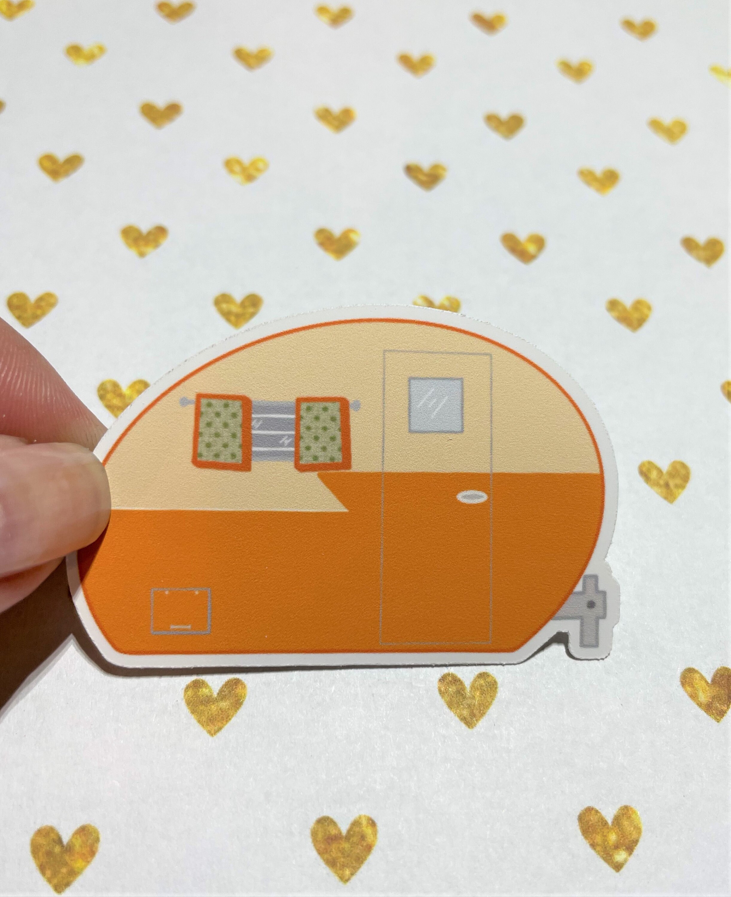 Vintage Trailer Sticker Camper Decal Camper Decor Mid | Etsy