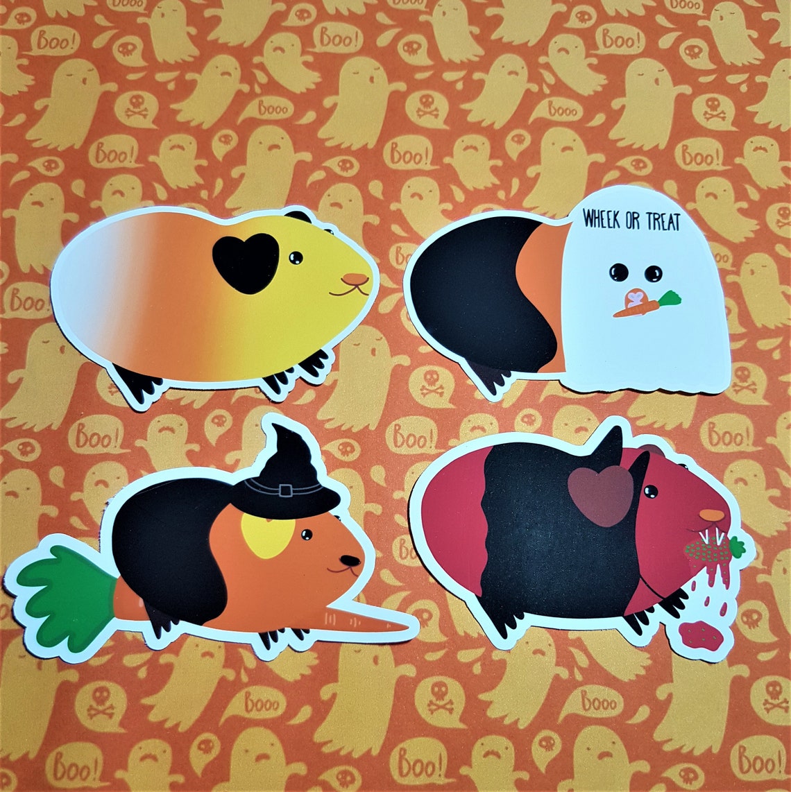 Guinea Pig Sticker Halloween Sticker Kawaii Cute Vampire | Etsy