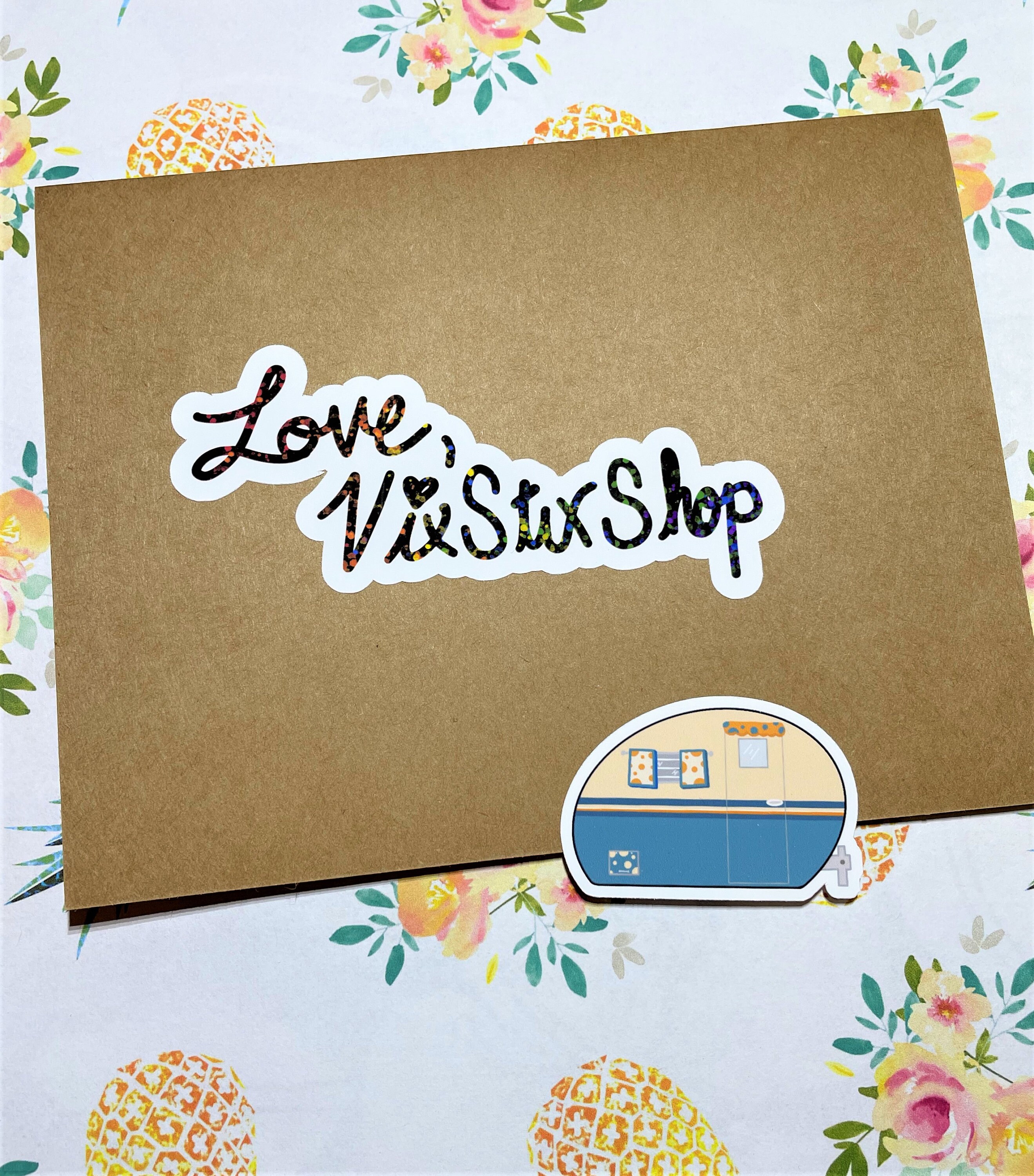 Vintage Trailer Sticker, Camper Decal, Camper Decor, Mid Century Modern ...