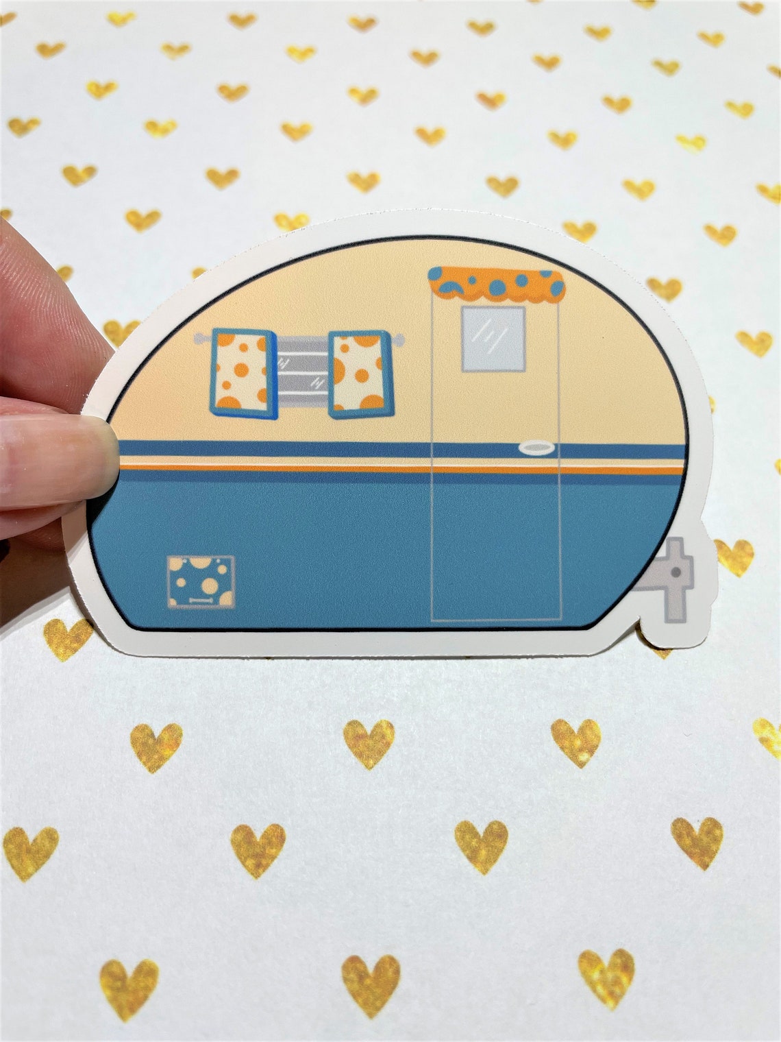 Vintage Trailer Sticker, Camper Decal, Camper Decor, Mid Century Modern ...