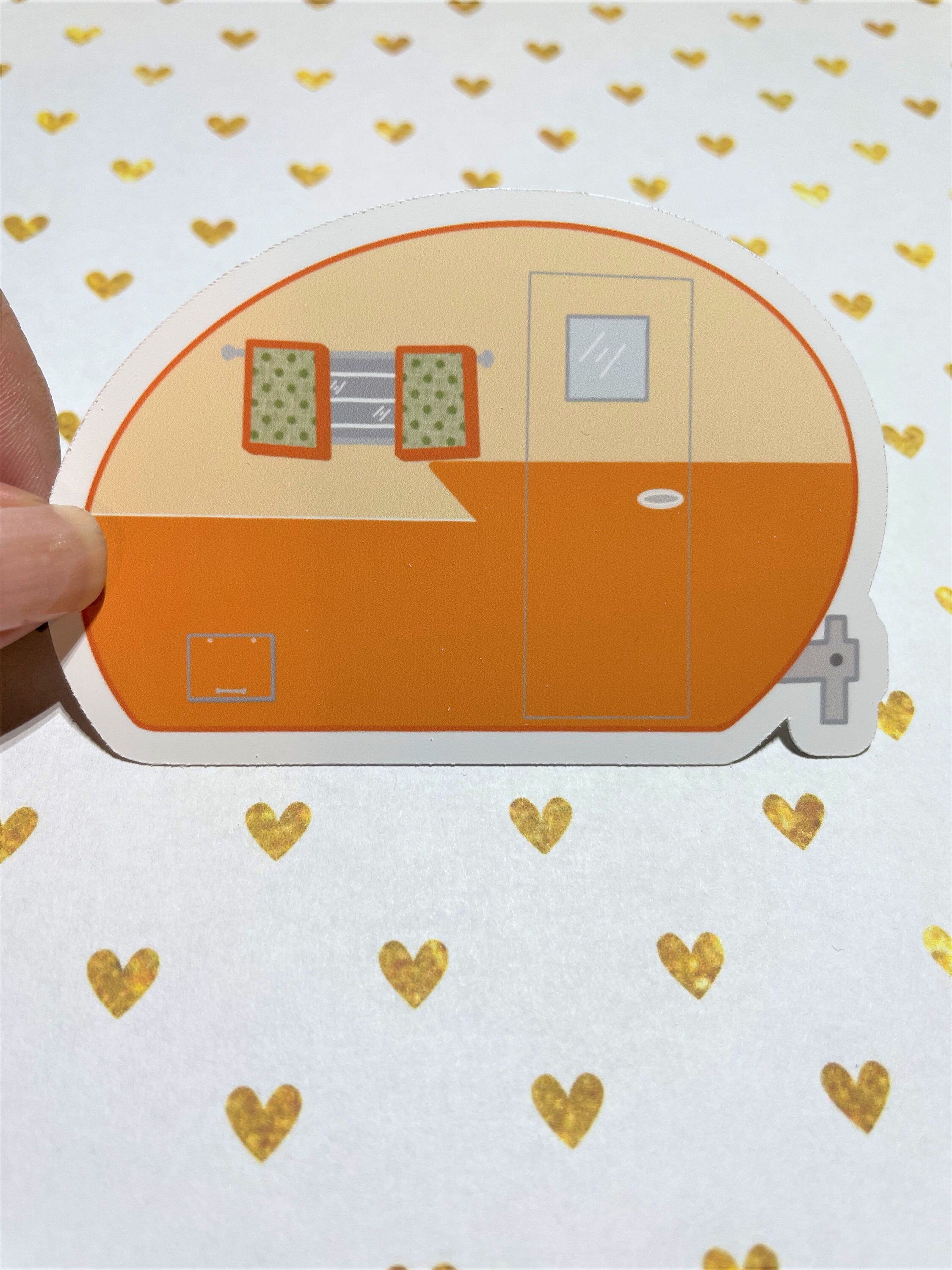 Vintage Trailer Sticker Camper Decal Camper Decor Mid | Etsy