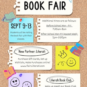 EDITABLE Template - Book Fair Flyer, School Event, Book Fair ...