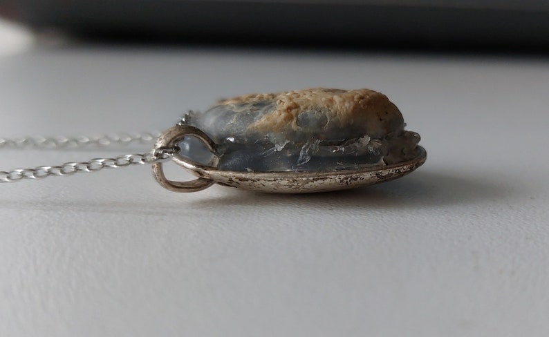 Devil Pendant Human Face Pebble Totally Nature Made Chain - Etsy