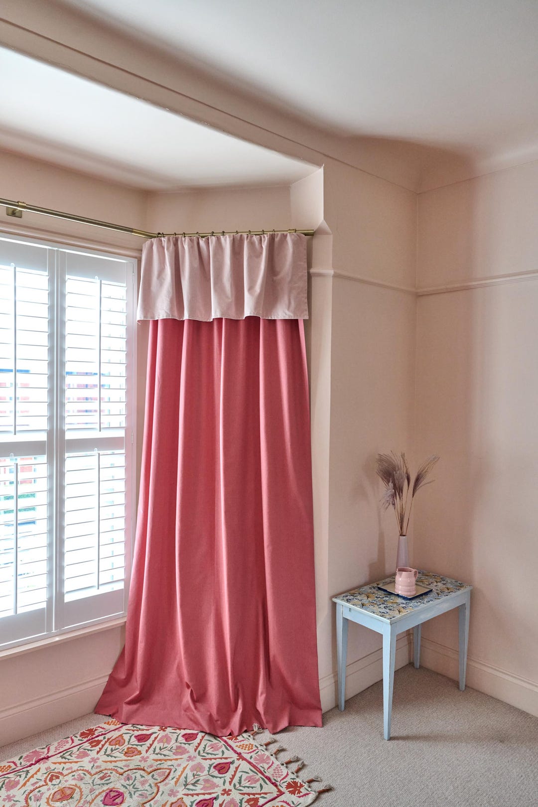 Handmade Herringbone Cotton Flop Over Curtains - Made to Measure - Etsy