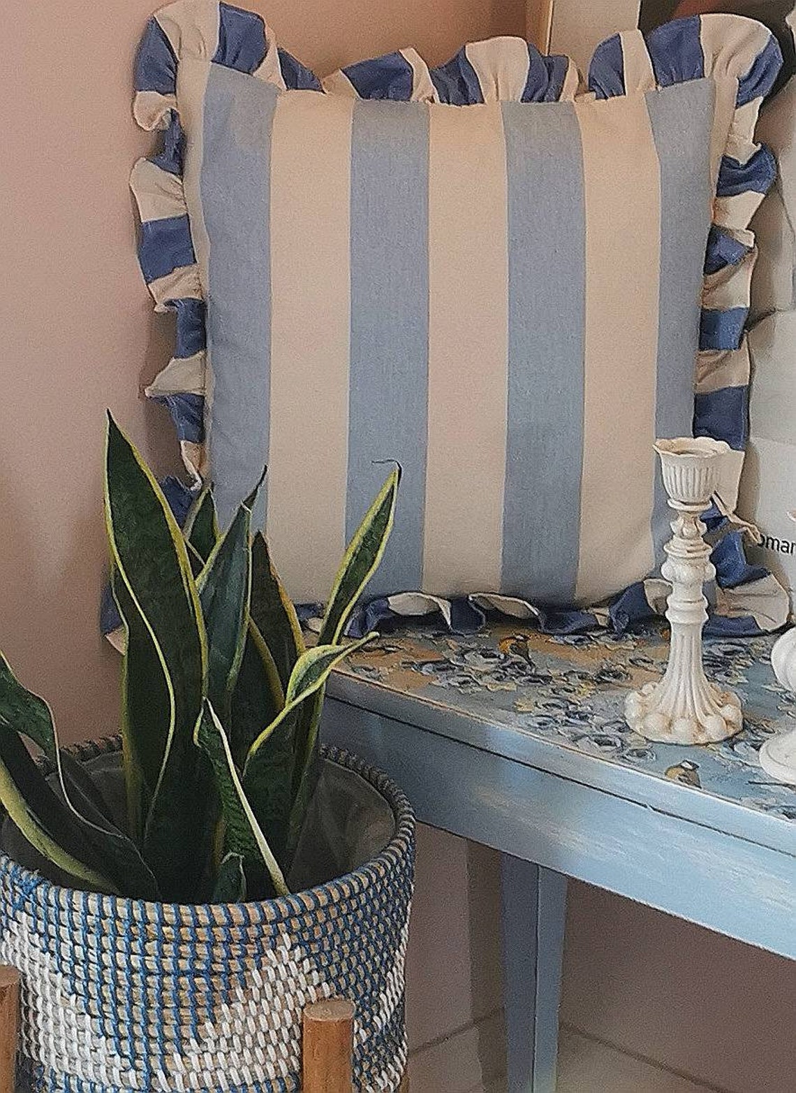 Beautiful Blues Mid and Pale Blue Designer Cushion Cover - Etsy UK