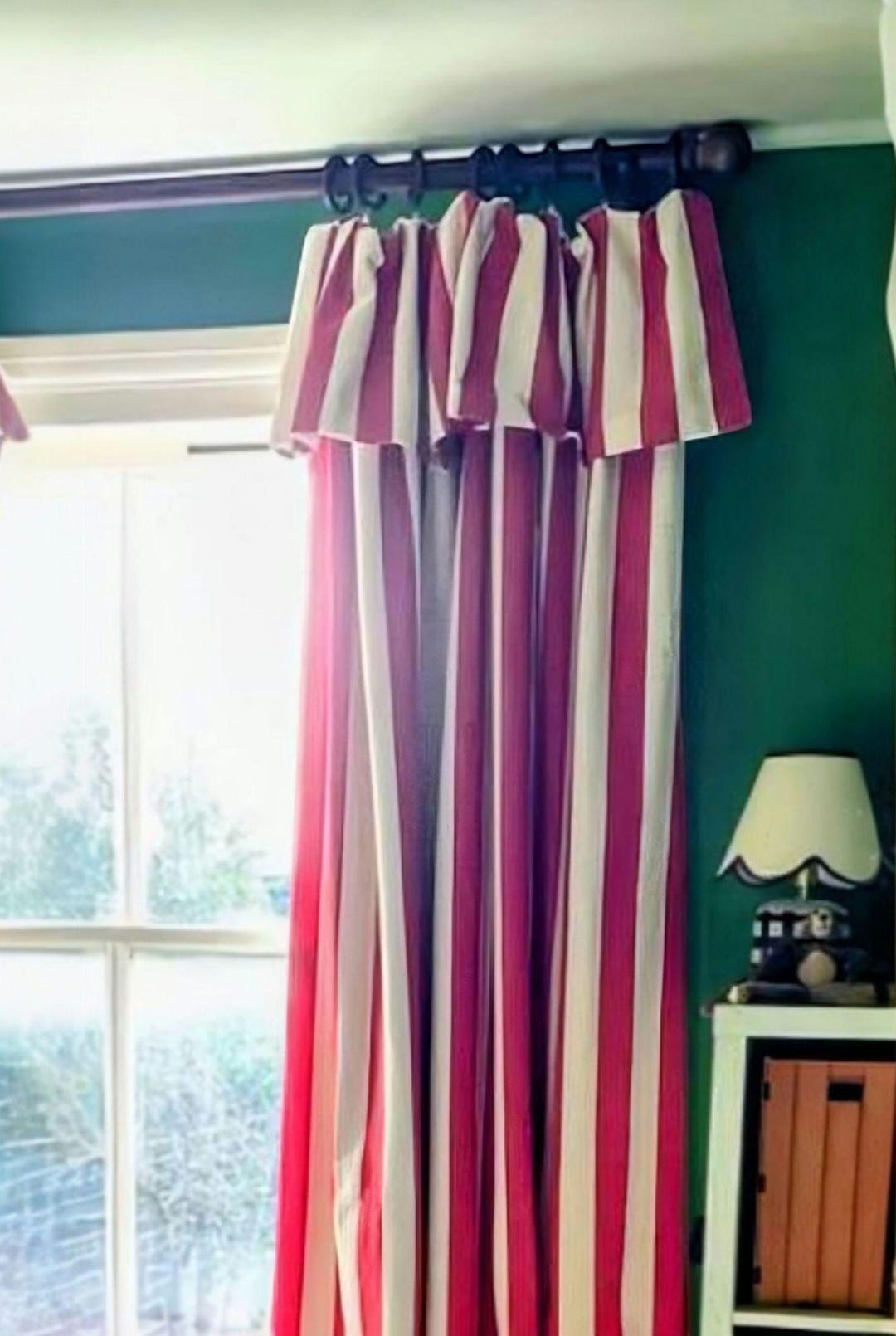 Handfinished Devon Stripe Curtain: Made-to-measure Flop Over Panel ...