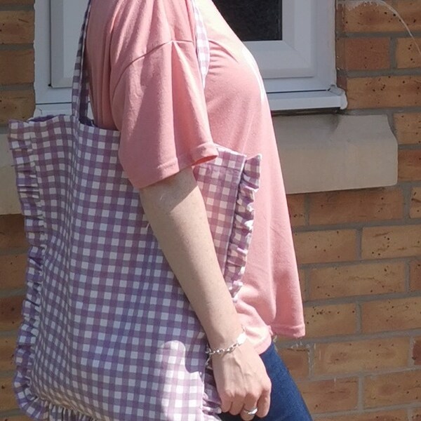 Ruffle Tote Bags - Etsy