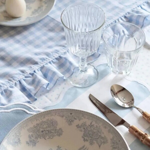 Ruffled Table Runner - Etsy