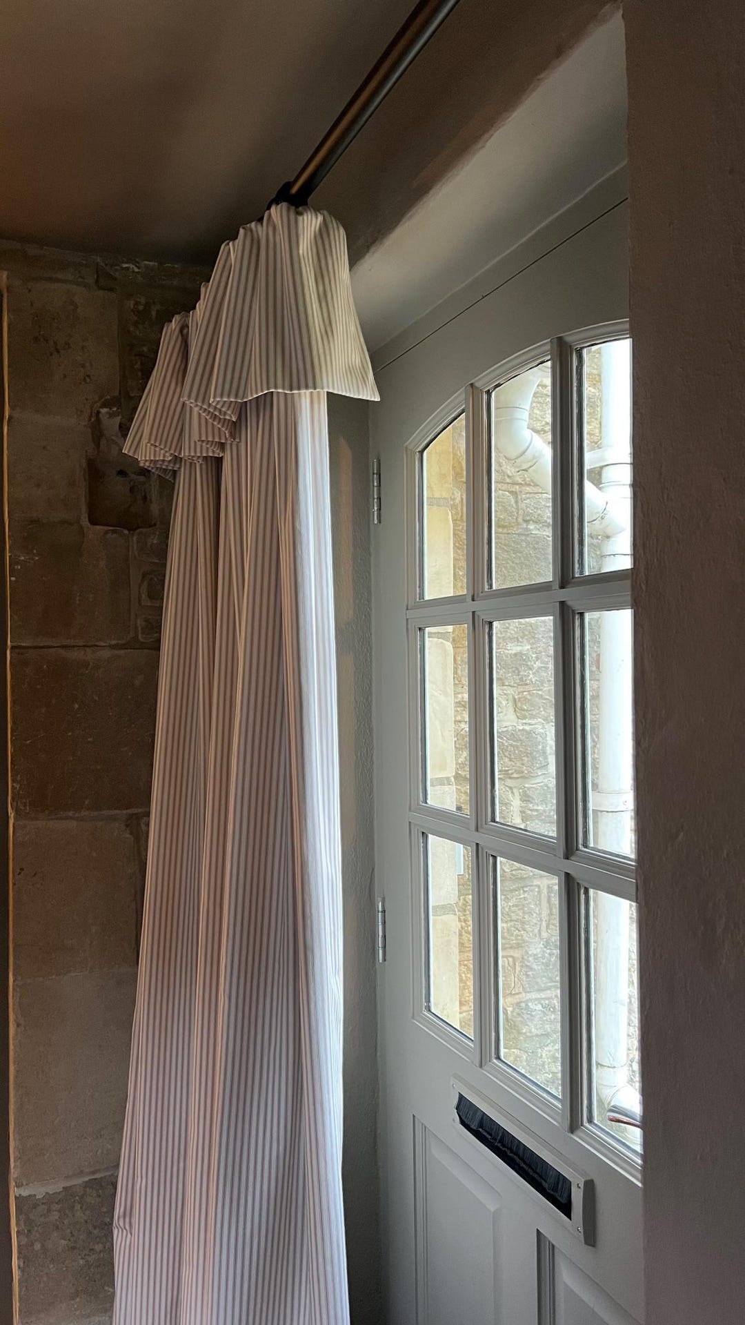 Bespoke Made-to-measure Flop Over Curtains Seen Here in Ian Mankin ...