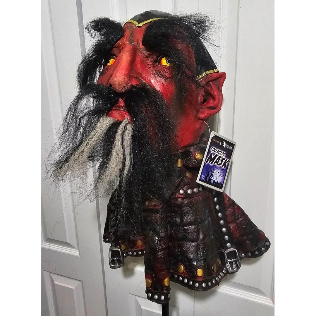 Mario Chiodo 2004 Warlock Devil Latex Mask Viking Satan Evil Over Head ...