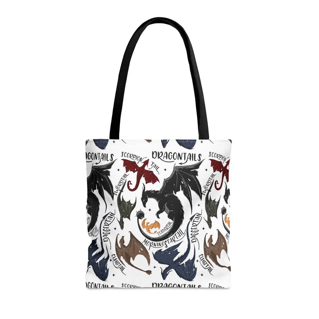 The Fourth Wing - Dragons Tote Bag (AOP) - Tairn - Adarna - Violet ...