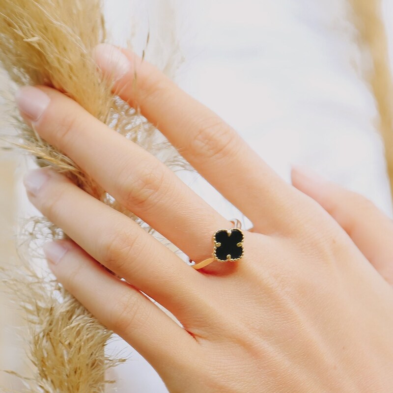 Onyx Ring - Etsy