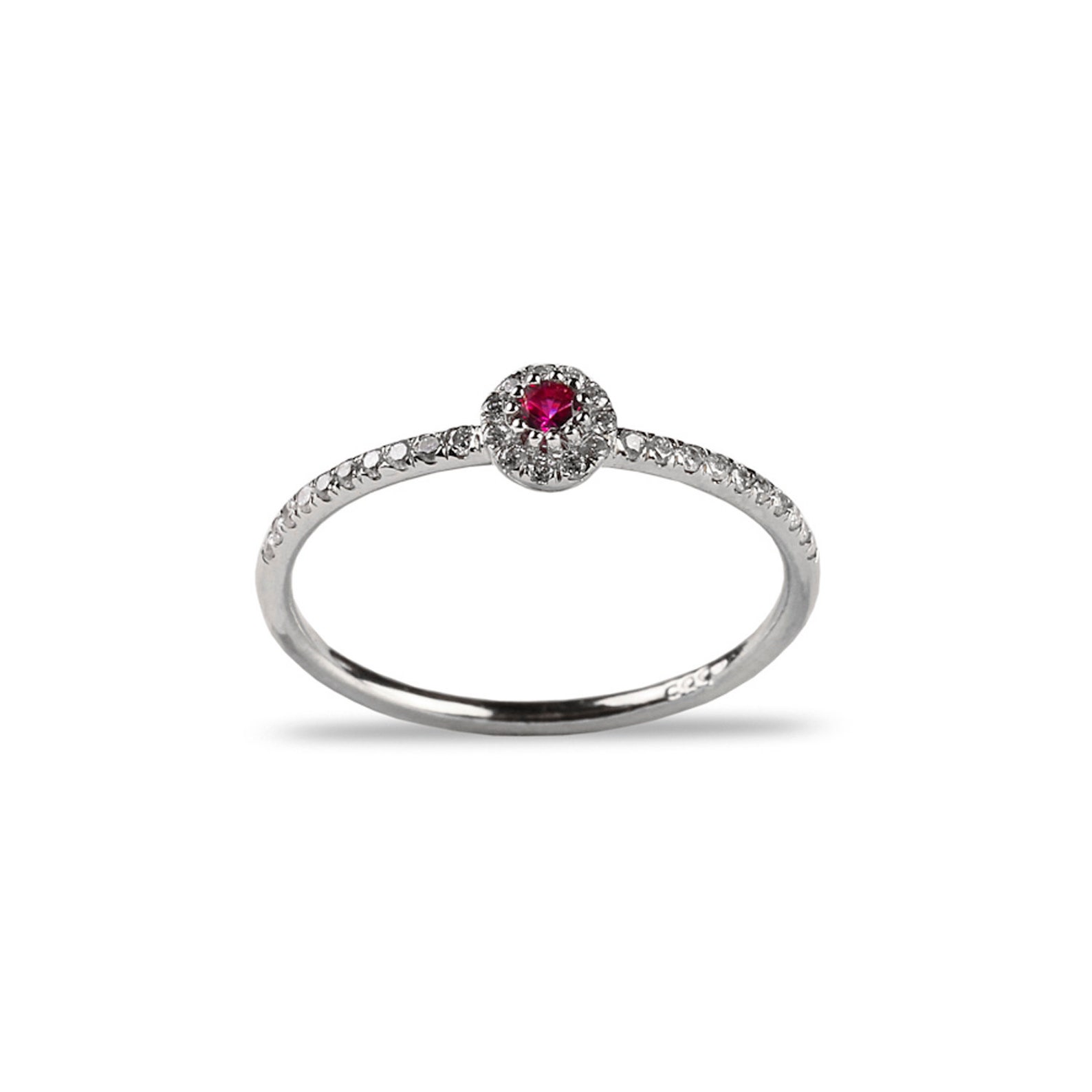 14k Gold Ruby Ring Dainty Ruby Ring Ruby Stacking Ring - Etsy