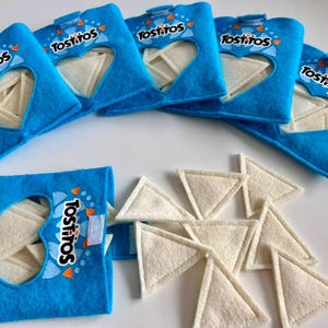 Felt Chip Snack Bags, Pretend Play Felt Food - Etsy