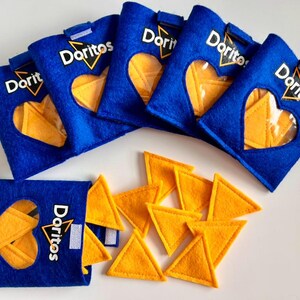 Felt Chip Snack Bags, Pretend Play Felt Food - Etsy