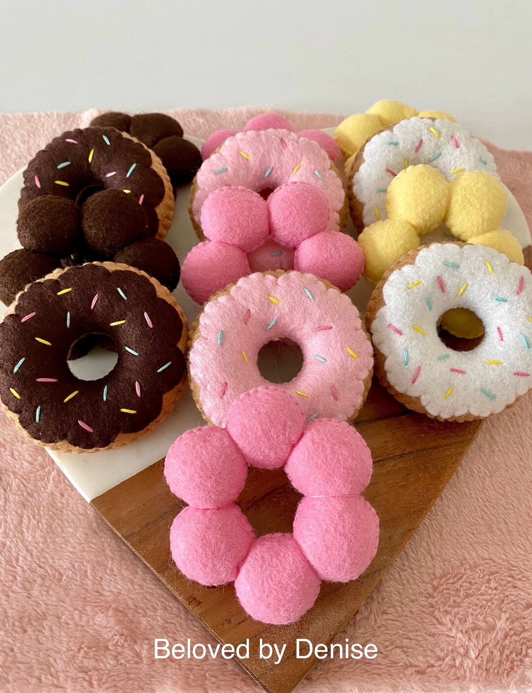 Felt Donuts, Felt Mochi Donuts, Felt Dessert, Felt Food, Play Food ...