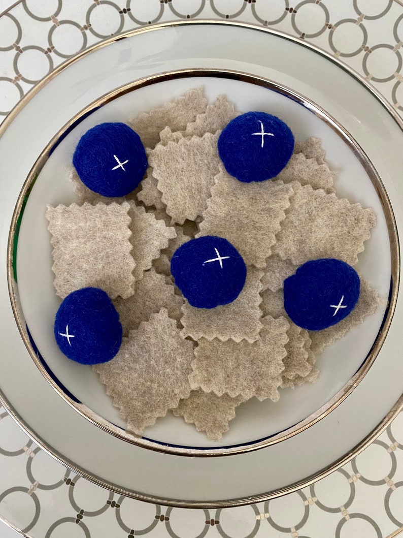 Felt Breakfast Waffles, Pancakes, Eggs and Oatmeal, Pretend Play Felt ...