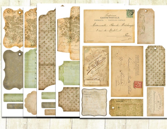 Digital Download Junk Journal Kit Digital Scrapbook Kit | Etsy