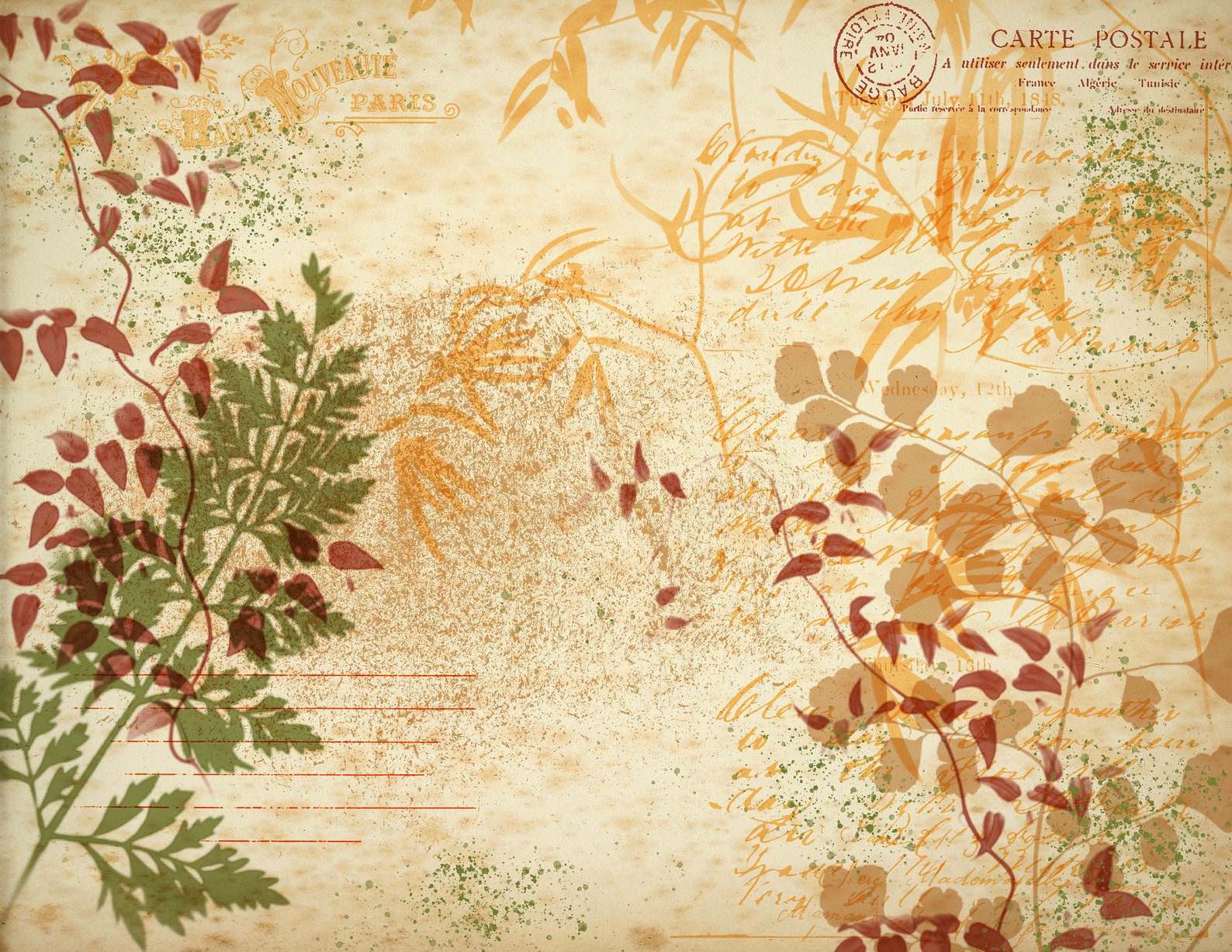 Autumn Forest Printable Papers, Autumn Journal Papers, Digital Download ...