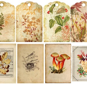 Autumn Forest Junk Journal Kit, Digital Download, Forest Journal ...