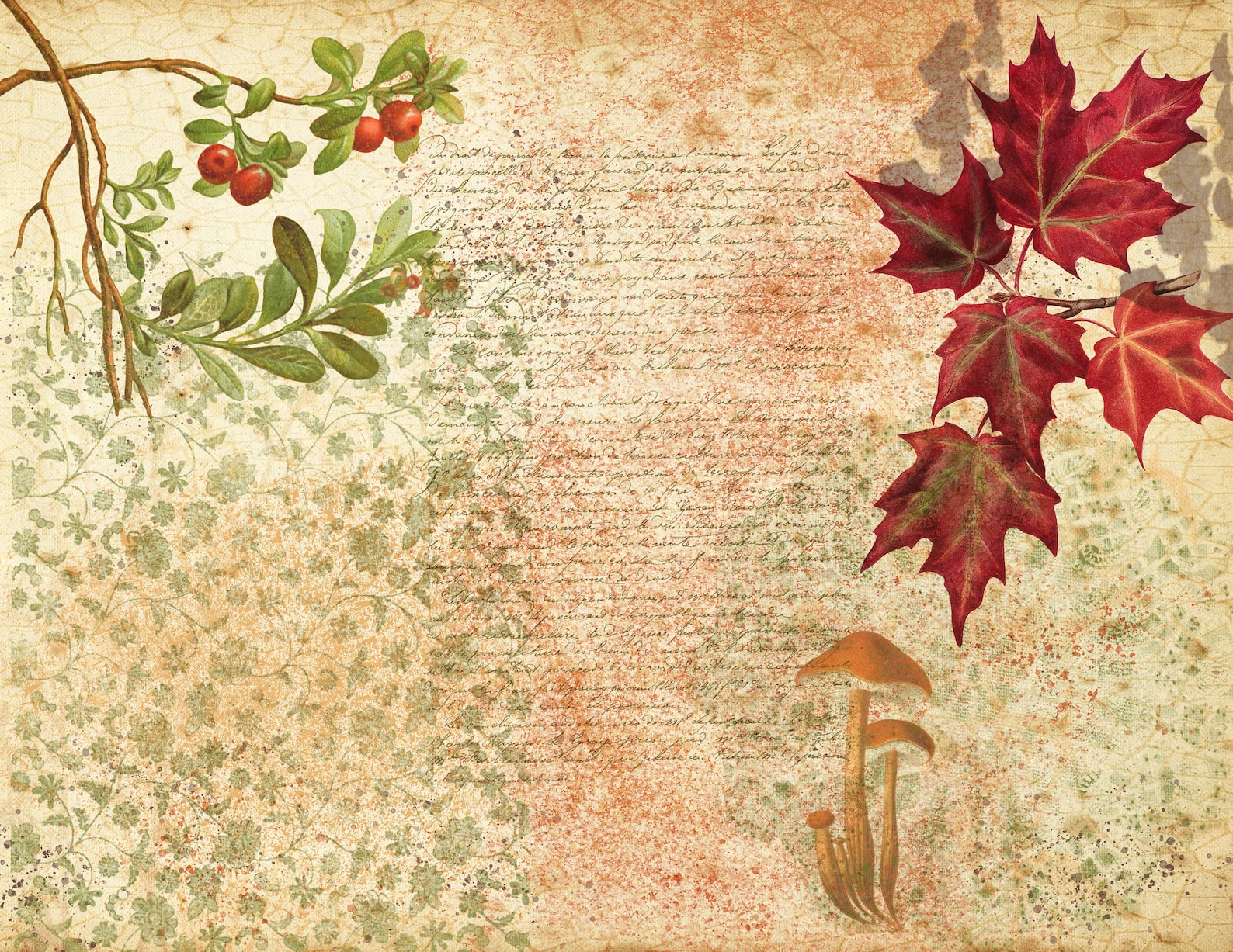 Autumn Forest Printable Papers, Autumn Journal Papers, Digital Download ...