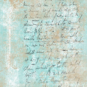 Shabby Aqua Papers, Digital Download, Aqua Grungy Papers, Junk Journal ...