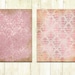 Digital Shabby Pink Papers, Vintage Shabby Download, Printable Pink ...