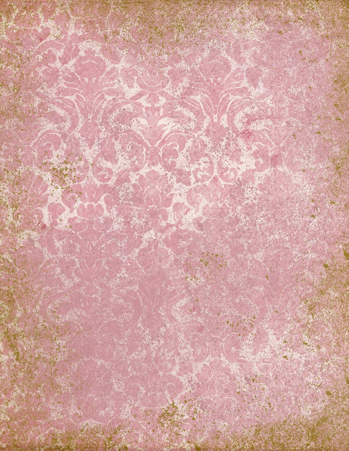 Digital Shabby Pink Papers, Vintage Shabby Download, Printable Pink ...