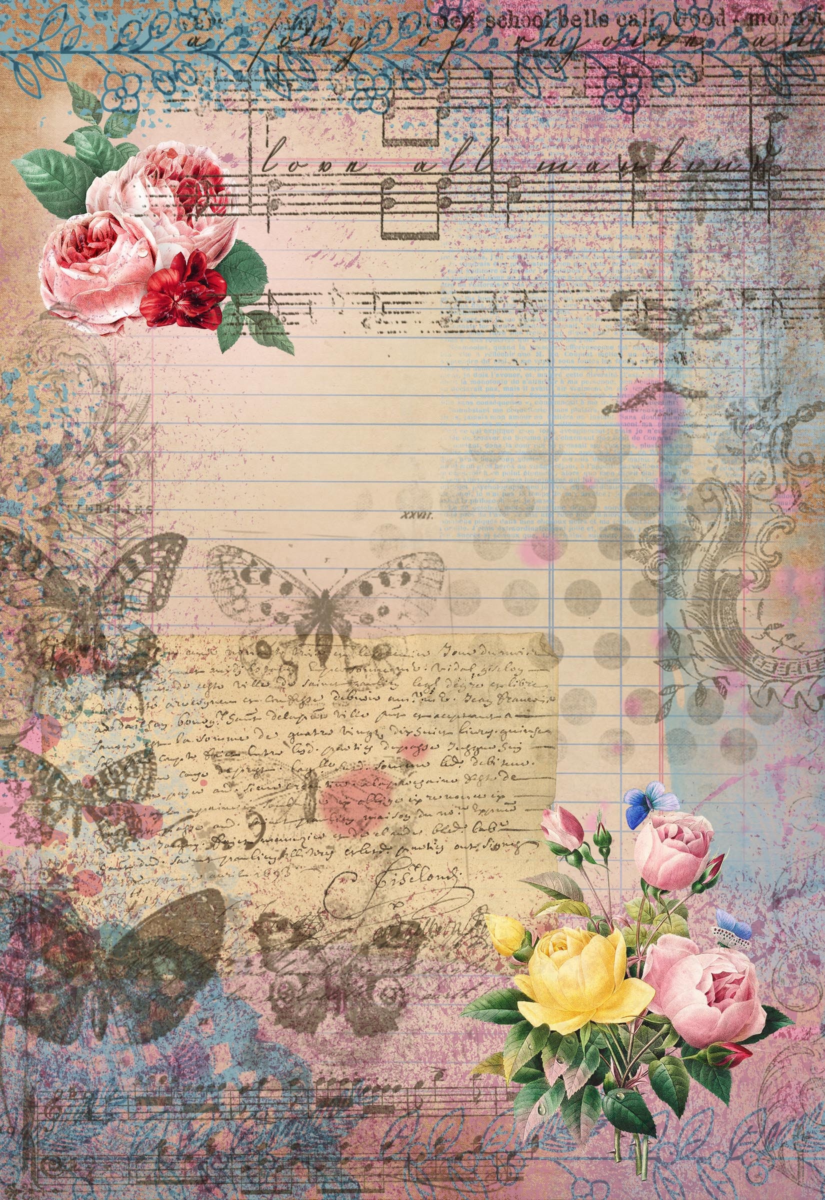 Digital Download Vintage Junk Journal Papers Printable - Etsy