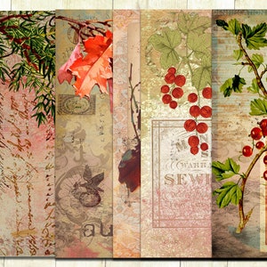Vintage Autumn Journal Printable Papers, Nature Journal Papers, Fall ...