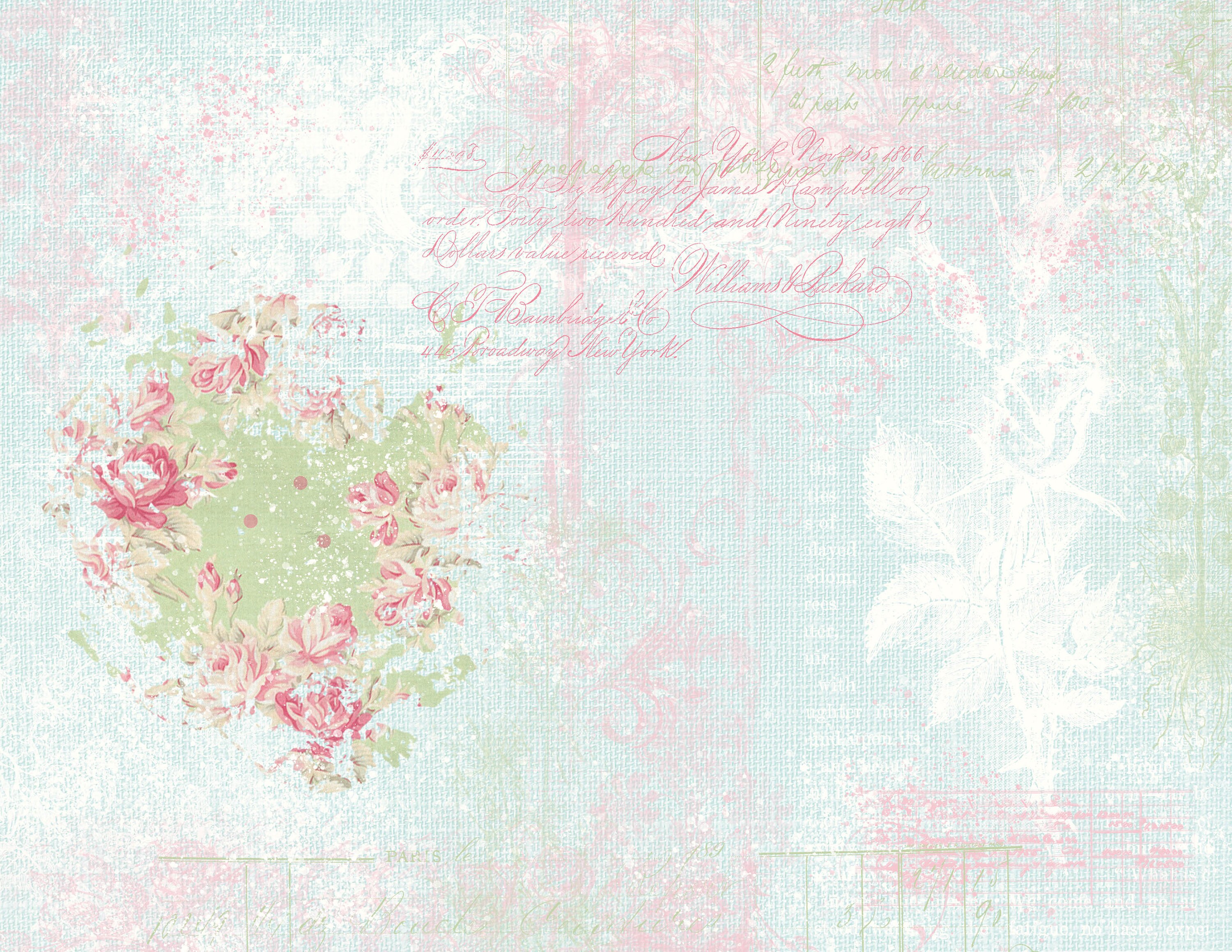 Shabby Pastel Journal Papers, Pastel Scrapbook Papers, Digital Download ...