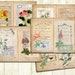 Flower Journal Pages,digital Download, Vintage Flowers, Printable ...