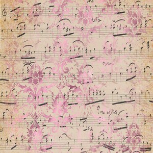 Digital Shabby Pink Papers, Vintage Shabby Download, Printable Pink ...