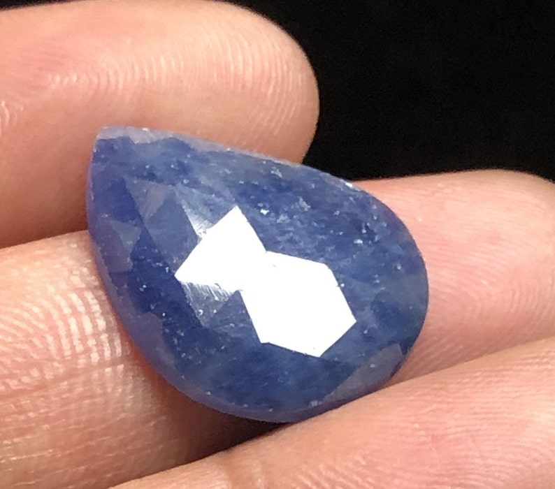 17X22MM BLUE SAPPHIRE ROSE Cut Sapphire Pear Faceted - Etsy