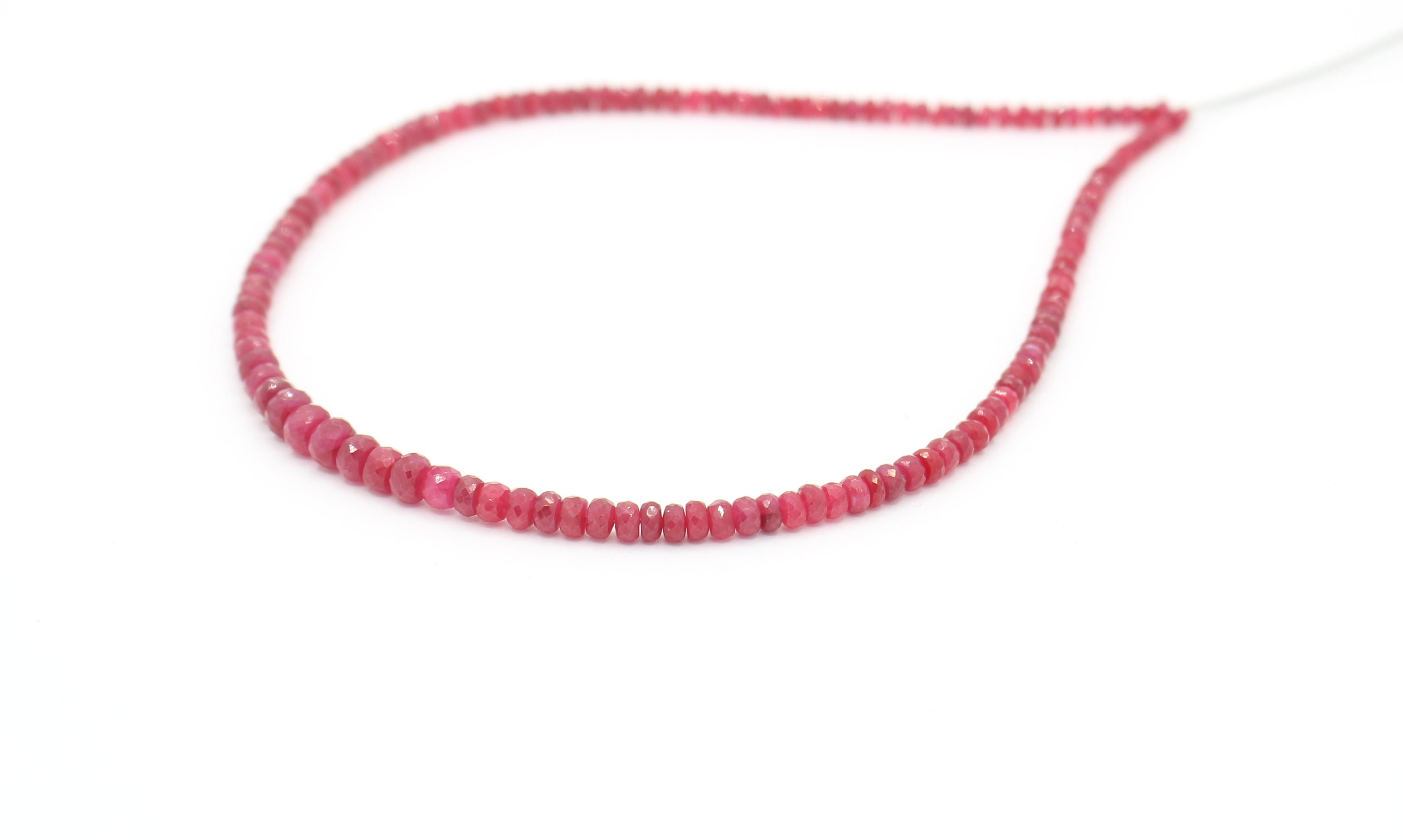 Ruby Beads Strand for Jewelry Making and Beaded Jewelry Wire - Etsy