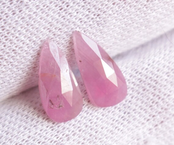 AMAZING NATURAL RUBY Rose Cut One Side Faceted Slice Cabochon - Etsy