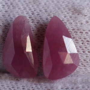 NATURAL RED Ruby Rose Cut One Side Faceted Cut, Rose Cut Fancy Shape ...