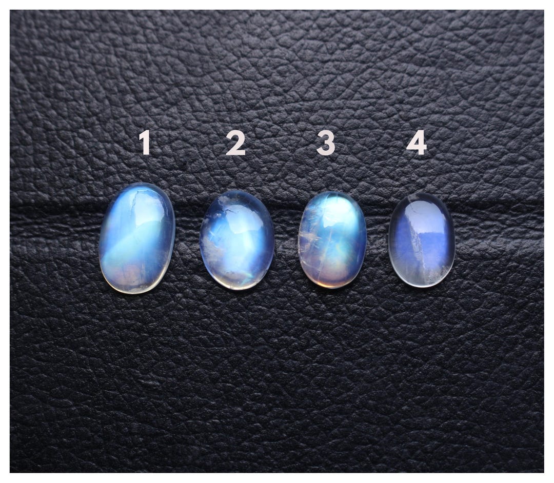 AAAA++ Natural Moonstone Rainbow Oval Shape Cabochon, Rainbow Loose ...