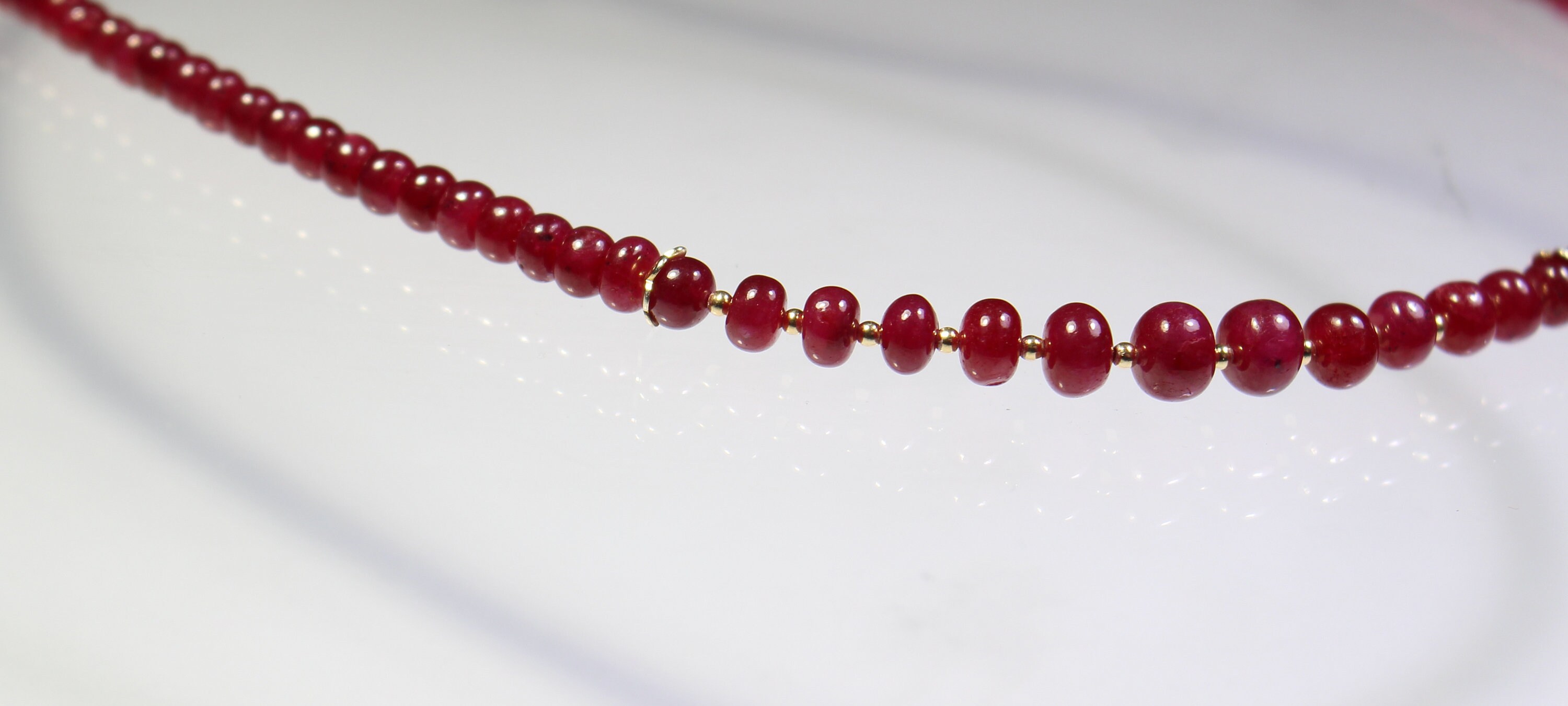AAA Grade Ruby Bead Necklace Blood Ruby Necklace Ruby - Etsy UK