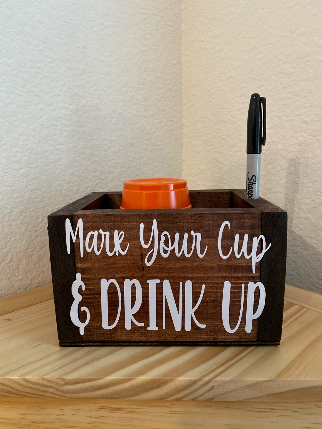 Mark Your Cup & Drink up Cup Holder - Etsy