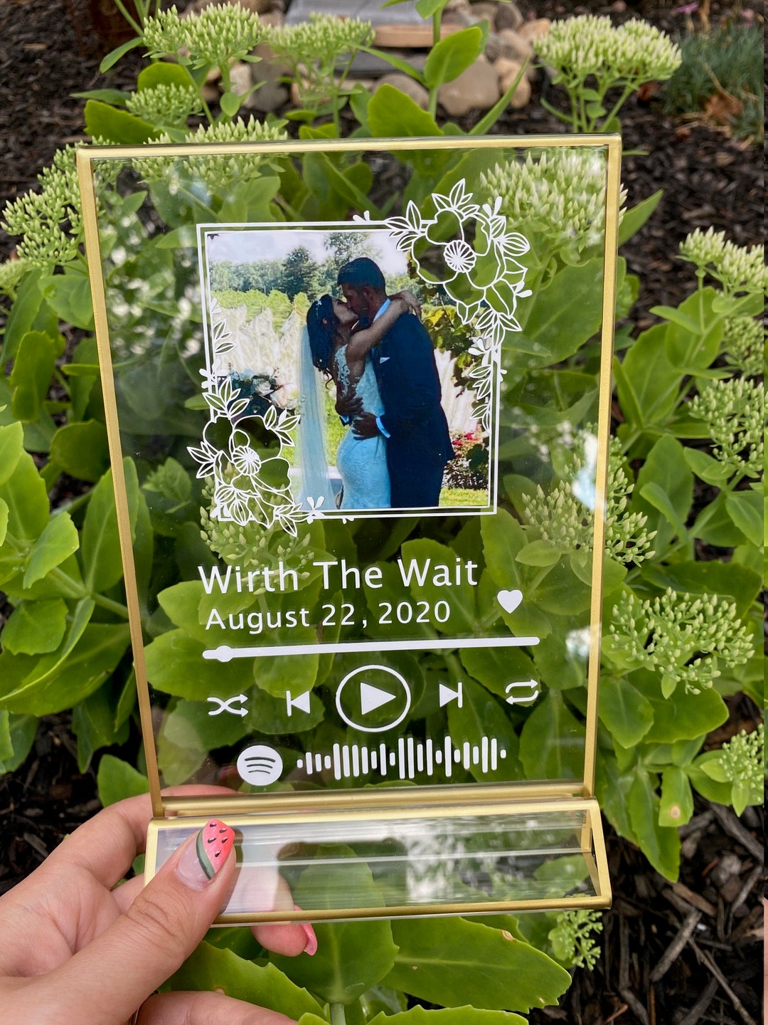 Custom Spotify Acrylic Album Art Gold Modern Style - Etsy