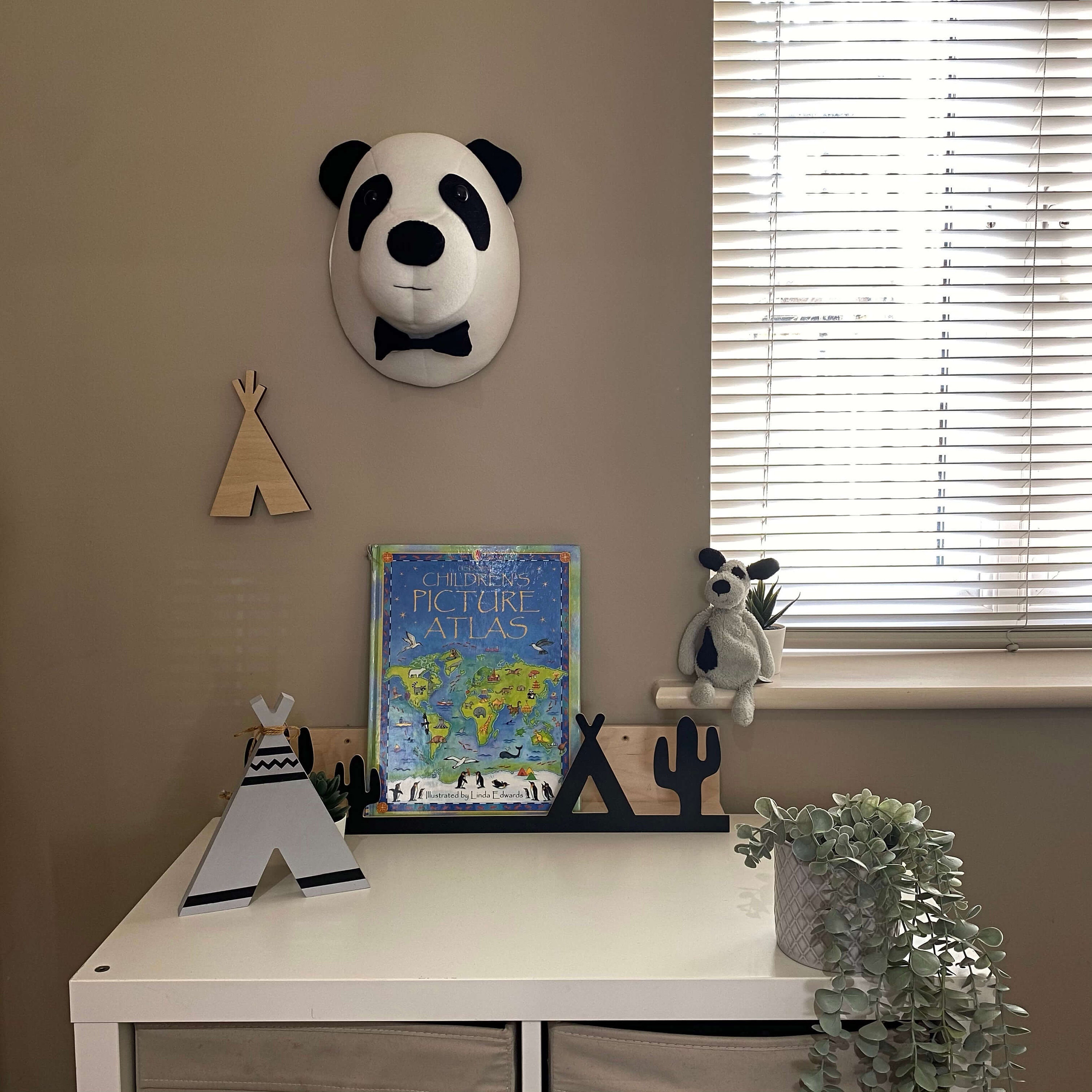 Panda 3D Head Wall Mount & Nursery Decor for Kids Animal - Etsy
