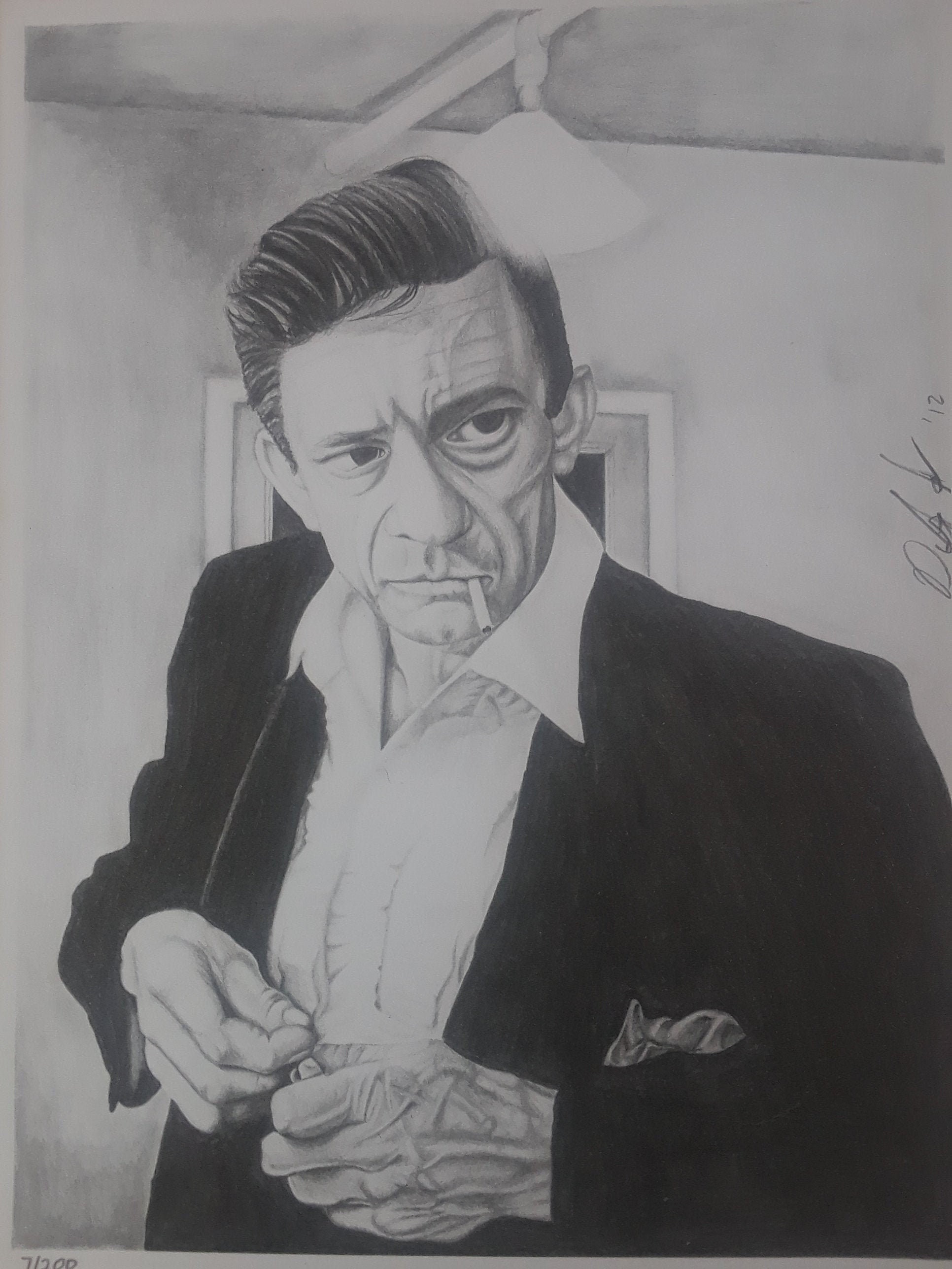 Johnny Cash Drawing