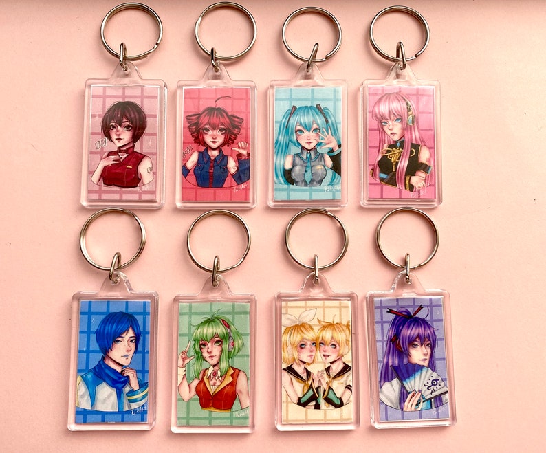 Vocaloid Acrylic Keychains | Etsy