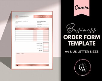 Rose Order Form - Etsy
