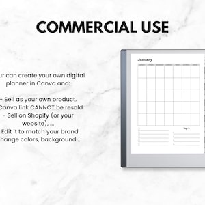 Remarkable 2 Digital Planner Template, Remarkable Canva Template ...