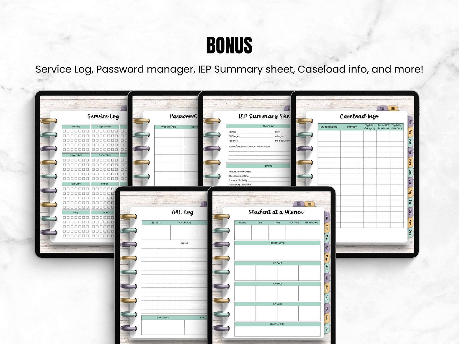 Speech Therapy Planner, Speech Canva Planner Template, IEP Planner, SLP ...