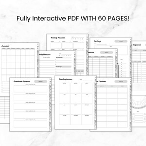 Remarkable 2 Digital Planner Template, Remarkable Canva Template ...